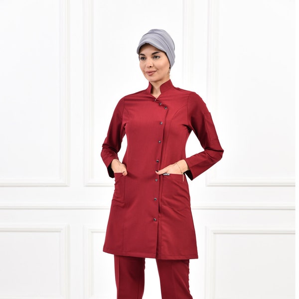 Burgundy Scrubs Embroidery - Etsy