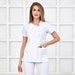 Personalized Embroidered Optic White Scrub for Medical Professional ...