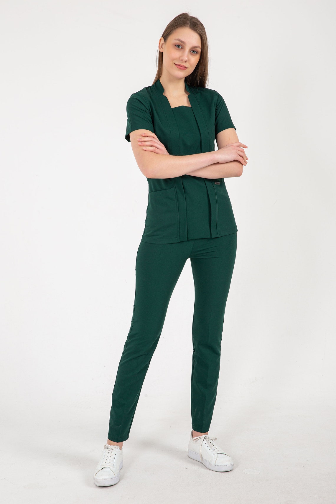 Emerald Green Scrub Setnurse Scrub Scrub Tops Scrub Set - Etsy