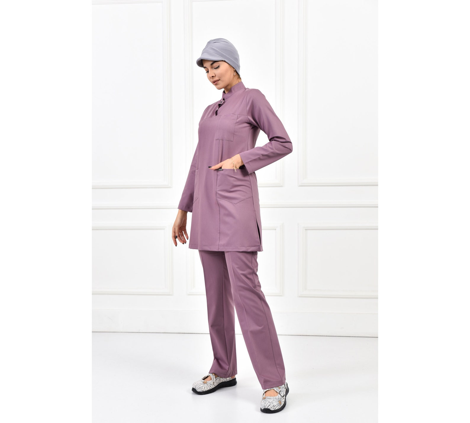 Muslim Scrubs Uniform Lylac Nurse Uniform Dentist Doctor - Etsy