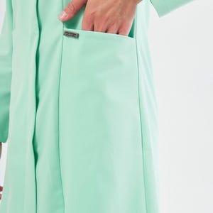 Modest Mint Green Scrubs - Long Sleeve Medical Uniform for Professional ...