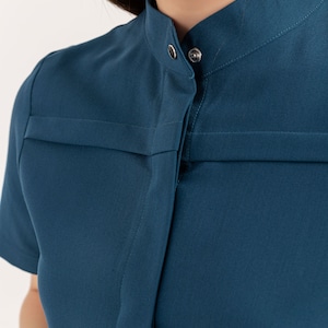 Comfortable Petrolium Green Scrub Set,nurse Uniform, Elasticated Doctor ...