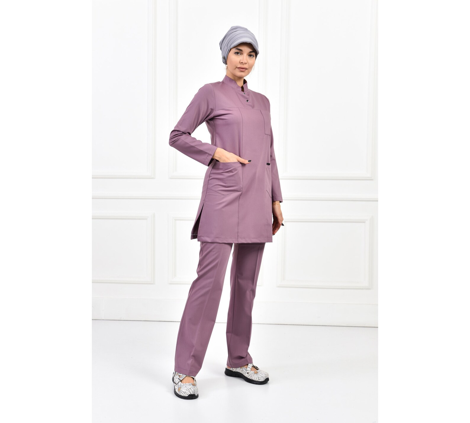 Muslim Scrubs Uniform Lylac Nurse Uniform Dentist Doctor - Etsy