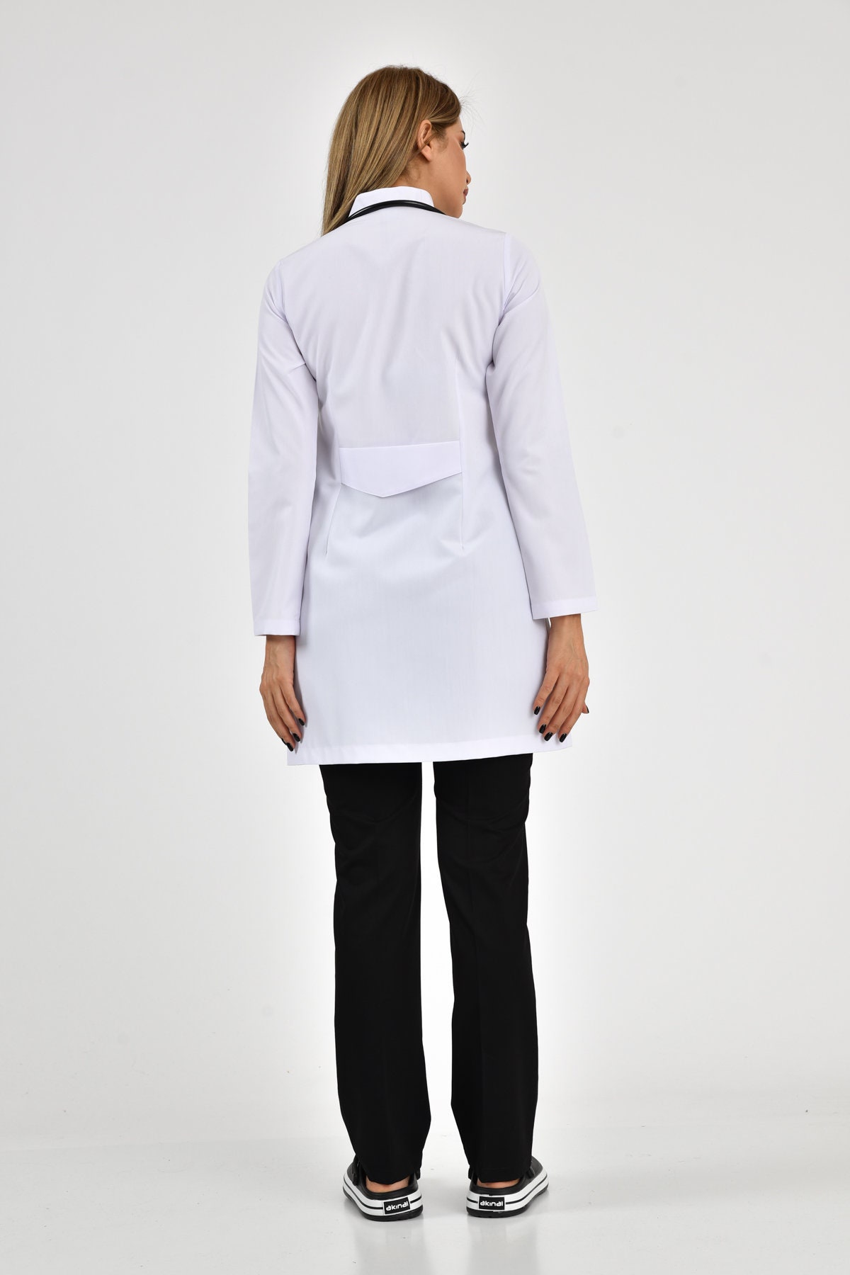 White Lab Coat, Anti-wrinkle Lightweight Doctor Dentist Surgeon ...