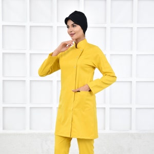Scrub Top Only, Yellow Hygienist Uniform, Scrub Dress, Nurse Therapist ...