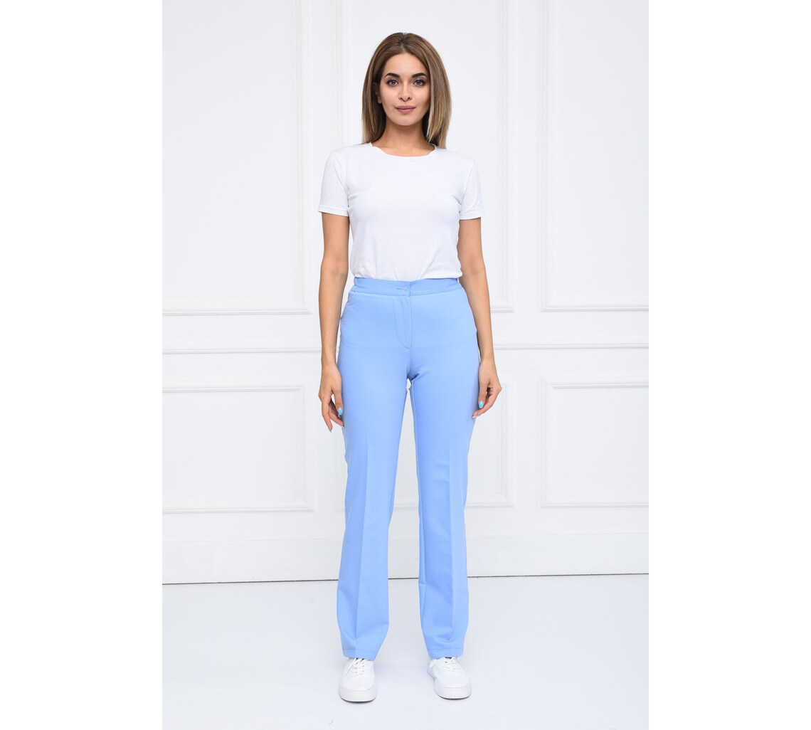 Personalized Embroidered Baby Blue Color Scrub for Medical Professional ...