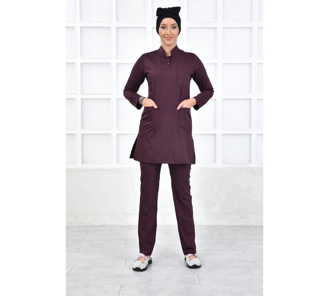 Personalized Womens Scrubs Set With Custom Embroidered Text or Name ...