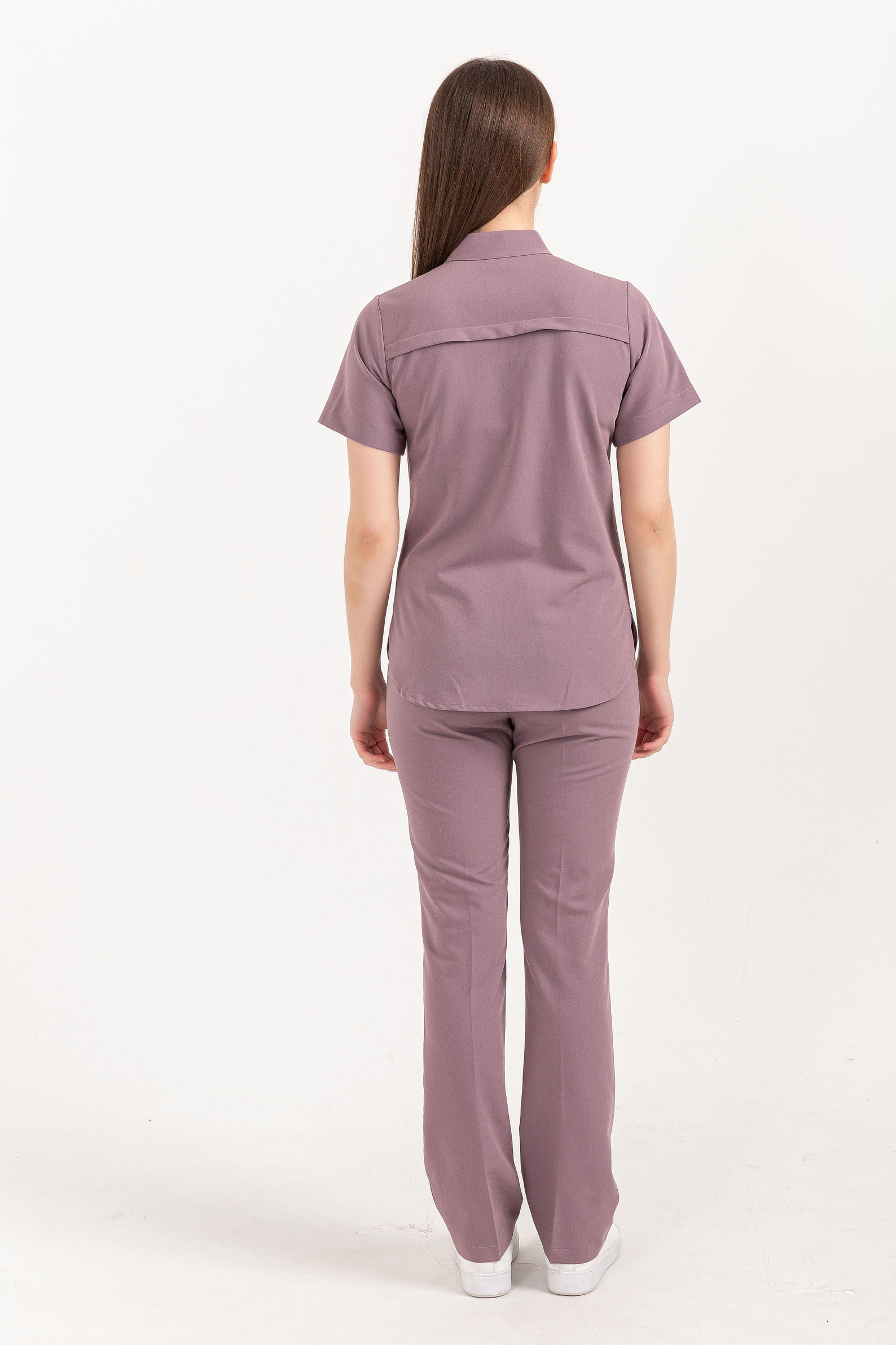 Comfortable Lilac Scrub Set,nurse Uniform, Elasticated Doctor Dentist ...