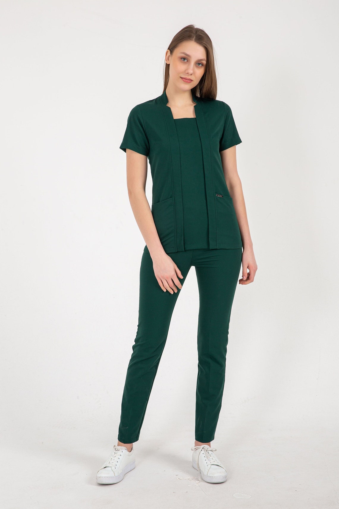Emerald Green Scrub Setnurse Scrub Scrub Tops Scrub Set - Etsy
