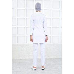 Comfortable Scrub Uniform, Optic White Nurse Doctor Pharmacist Scrub ...