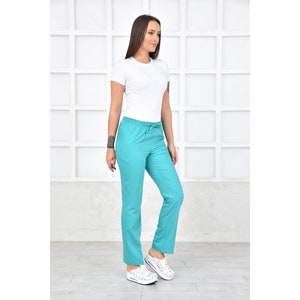 Muslim Scrubs Uniform, Turquoise Green Nurse Uniform, Dentist Doctor ...