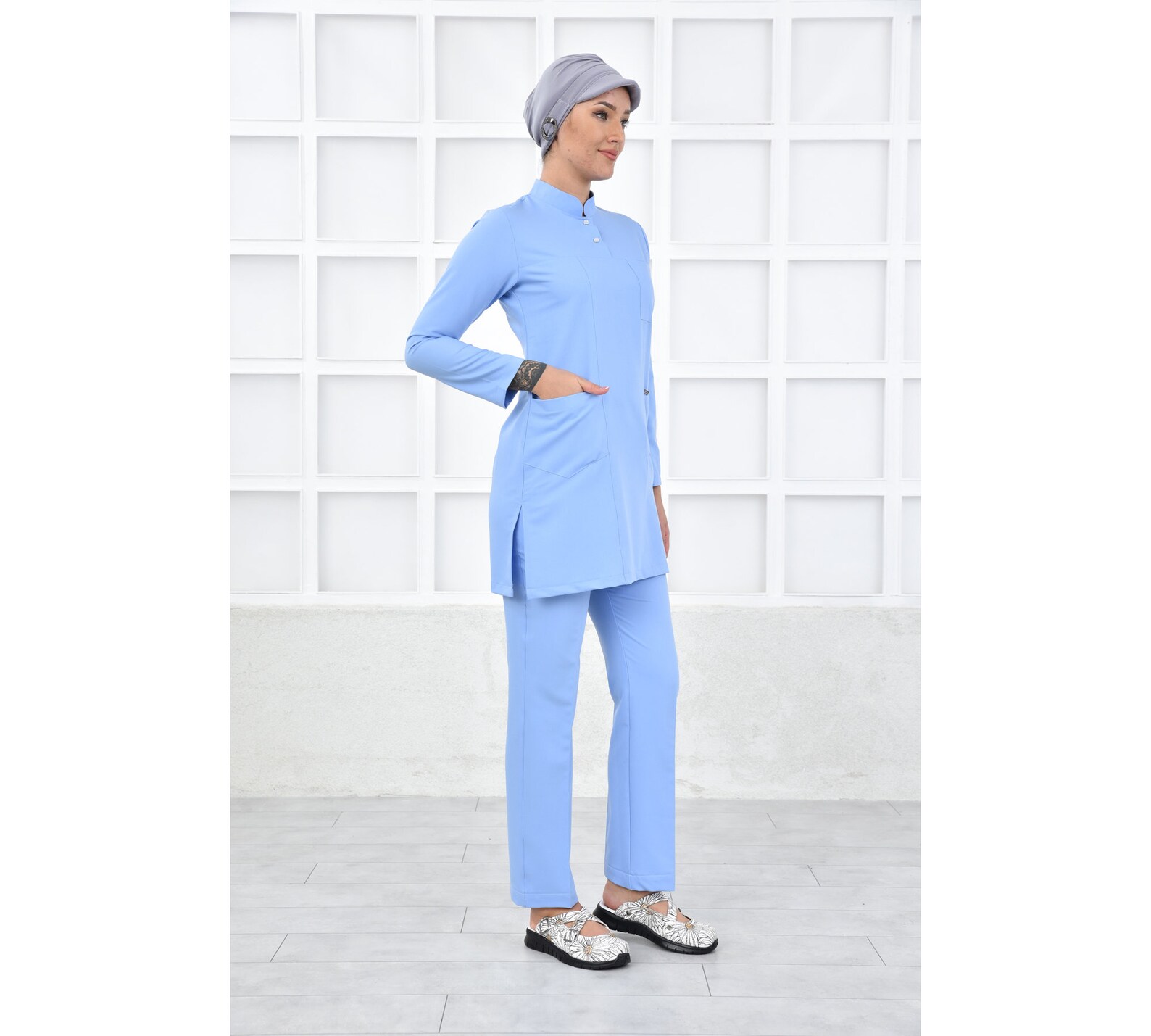 Registered Nurse Scrub Set Baby Blue Color Surgeon Doctor | Etsy