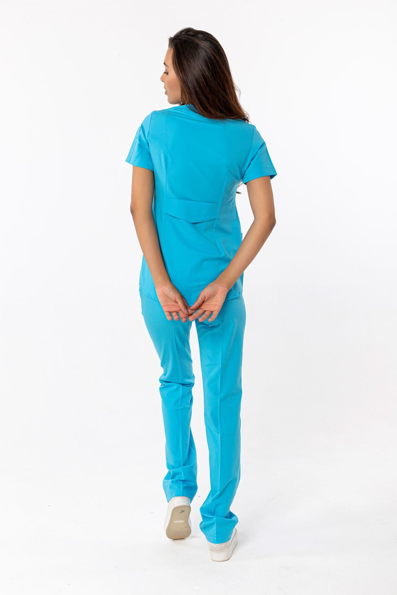Comfortable Turquoise Blue Scrub Set Nurse Uniform - Etsy
