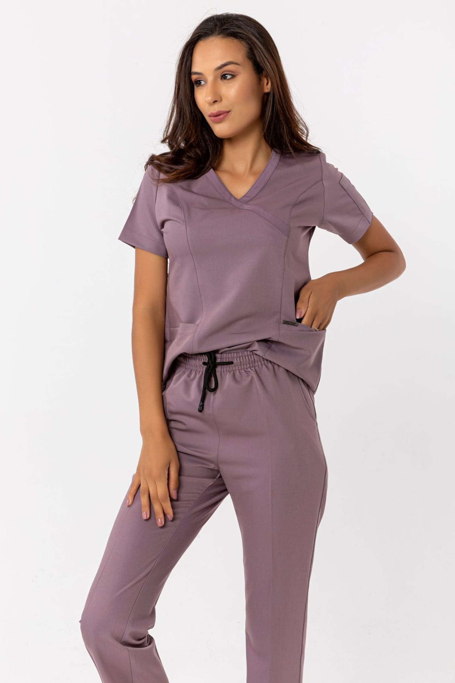 Comfortable Lilac Scrub Set Nurse Uniformelasticated Doctor - Etsy UK