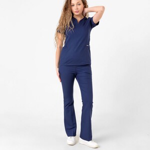 Indigo Blue Scrub Set, Sculpted in Scrubs: Artisanal Sets for ...