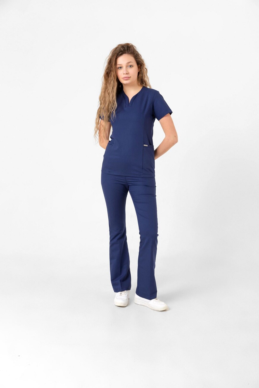 Indigo Blue Scrub Set, Sculpted in Scrubs: Artisanal Sets for ...