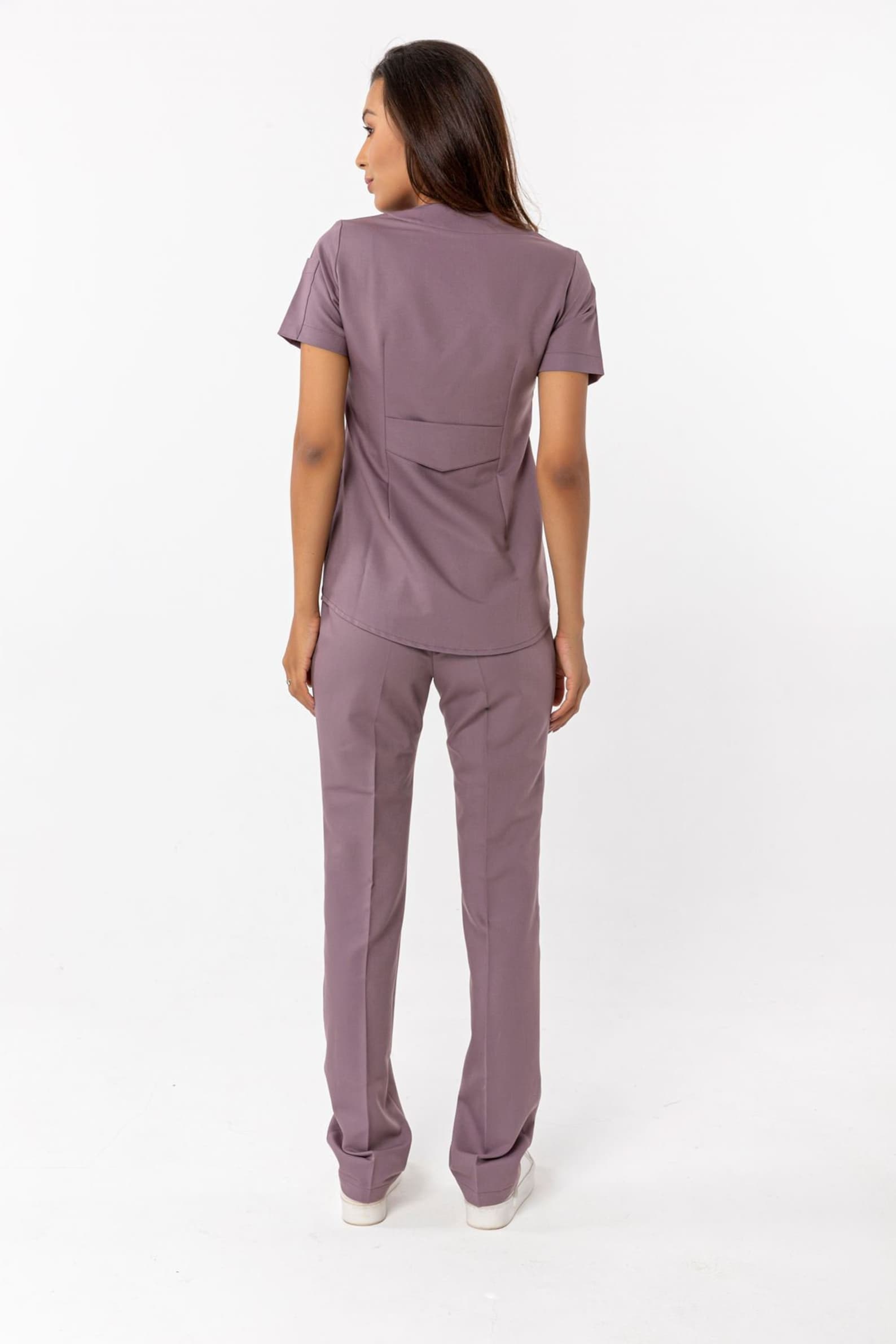 Comfortable Lilac Scrub Set Nurse Uniformelasticated Doctor - Etsy