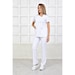 Personalized Embroidered Optic White Scrub for Medical Professional ...