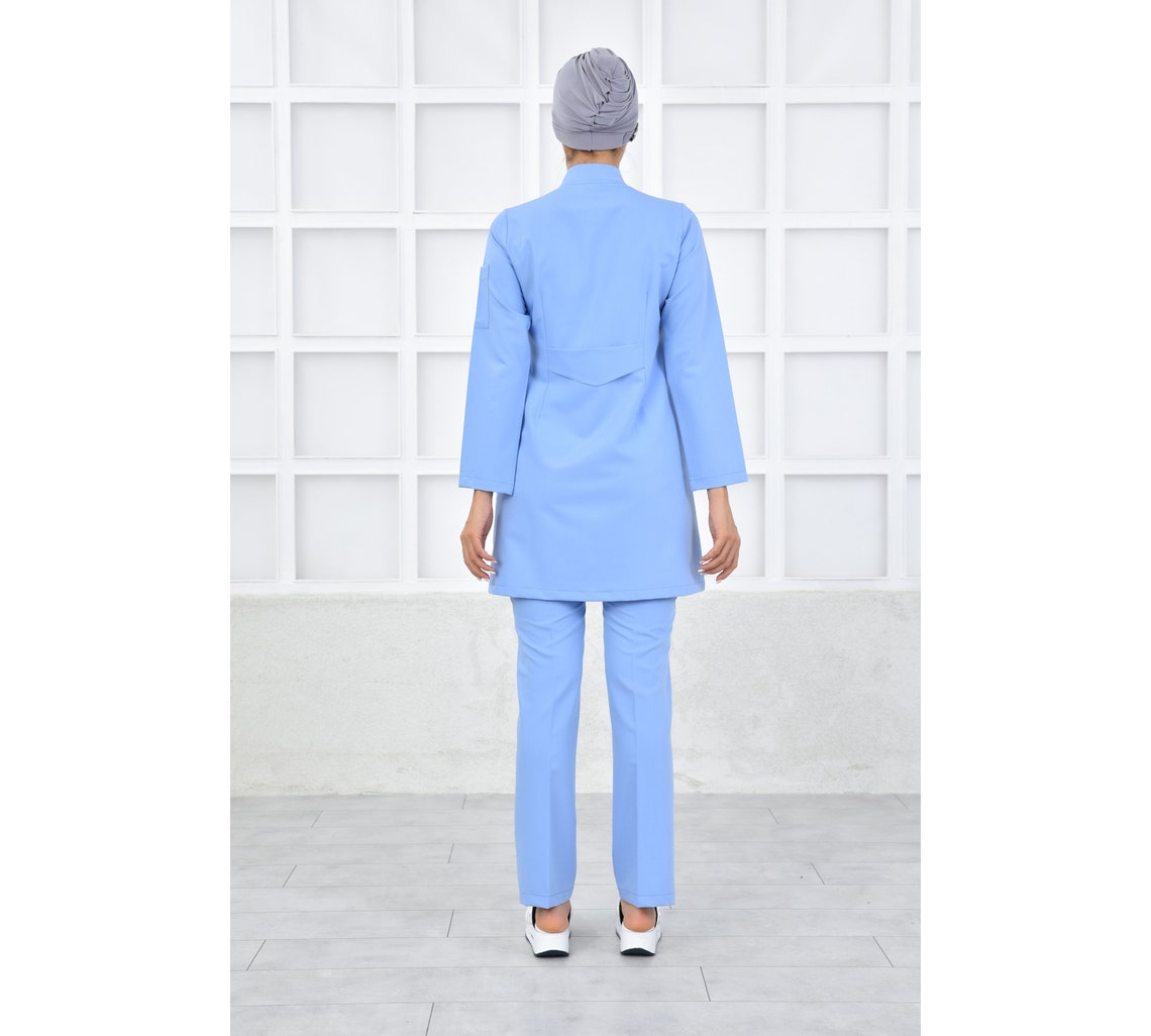 Registered Nurse Scrub Set, Baby Blue Color Surgeon Doctor Medical ...
