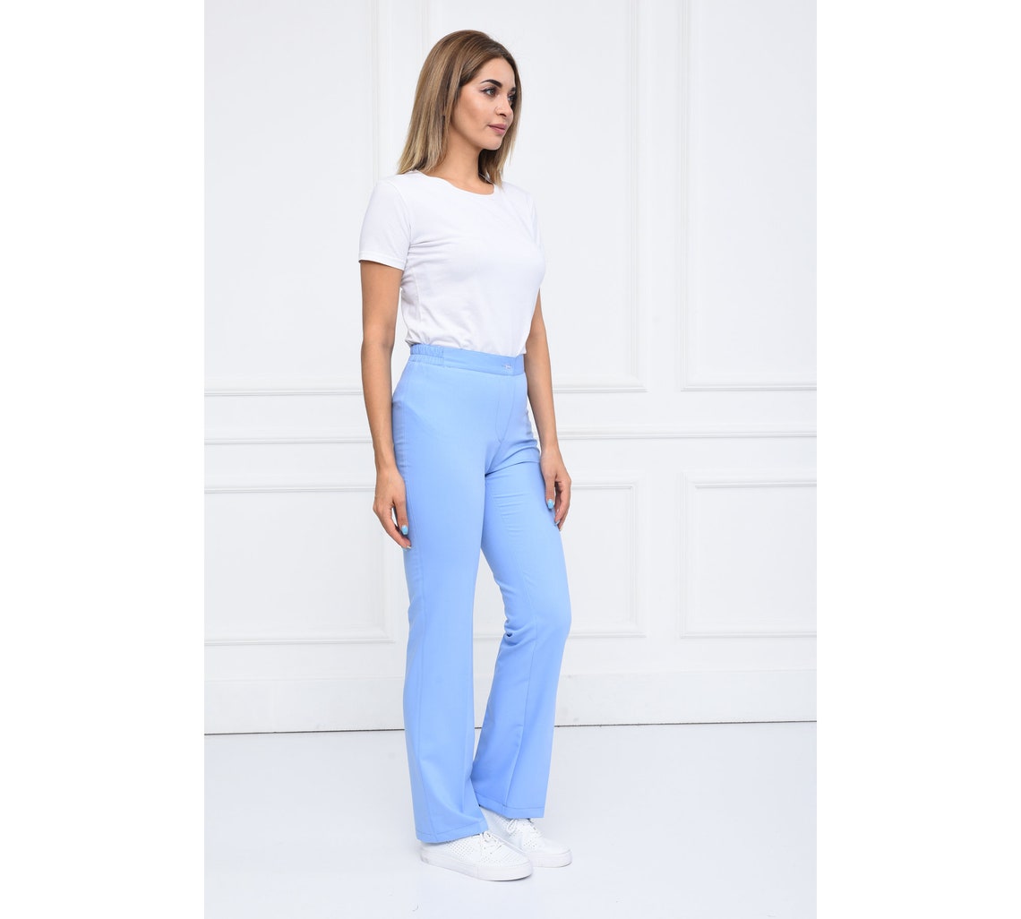 Personalized Embroidered Baby Blue Color Scrub for Medical Professional ...