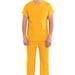 Men's Mustard Yellow Scrub Set, Easy Care Nurse Uniform, Custom Scrub ...