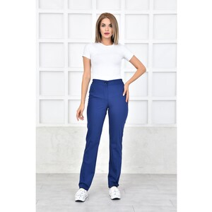 Personalized Embroidered Indigo Blue Scrub for Medical Professional ...