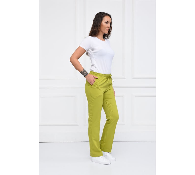 Comfortable Scrub Uniform, Olive Green Nurse Doctor Pharmacist Scrub ...