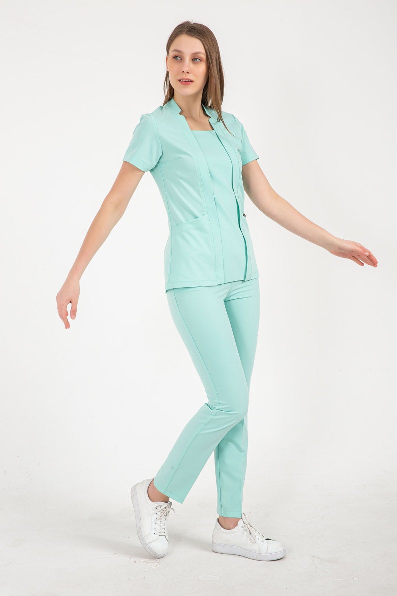 Mint Green Scrub Setnurse Scrub Scrub Tops Scrub Set - Etsy