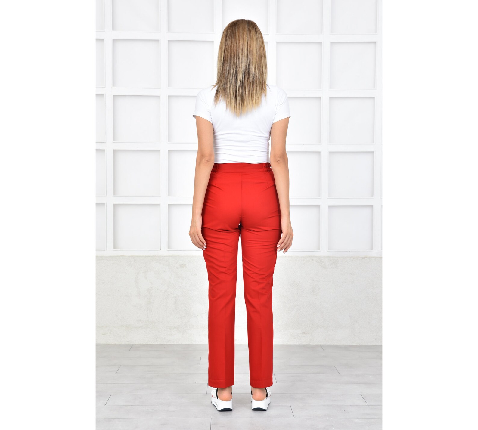 Nurse Doctor Scrubs Bottom, Red Medical Scrub Pants for Women ...