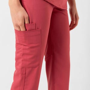 Women's Rose Scrub Set - High-collar, Lightweight, and Durable Medical ...