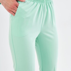 Modest Mint Green Scrubs - Long Sleeve Medical Uniform for Professional ...