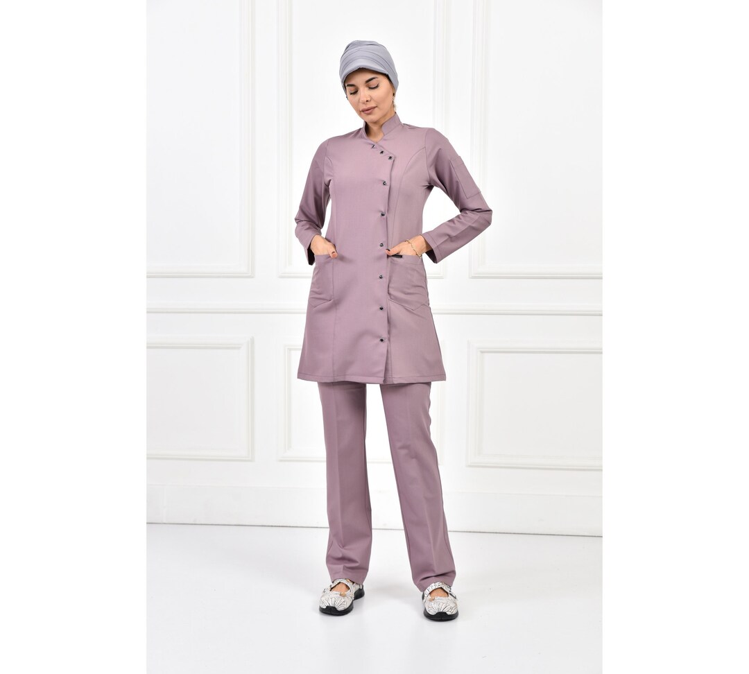 Muslim Scrubs Uniform, Lylac Nurse Uniform, Dentist Doctor Medical ...