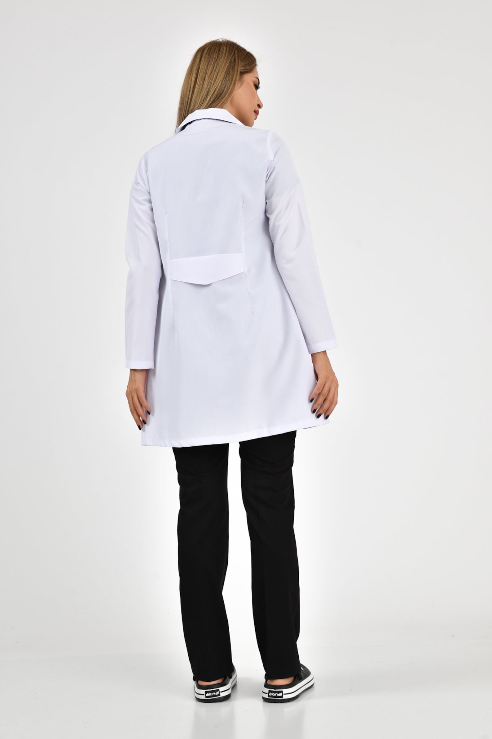 White Lab Coat, Anti-wrinkle Lightweight Doctor Dentist Surgeon ...