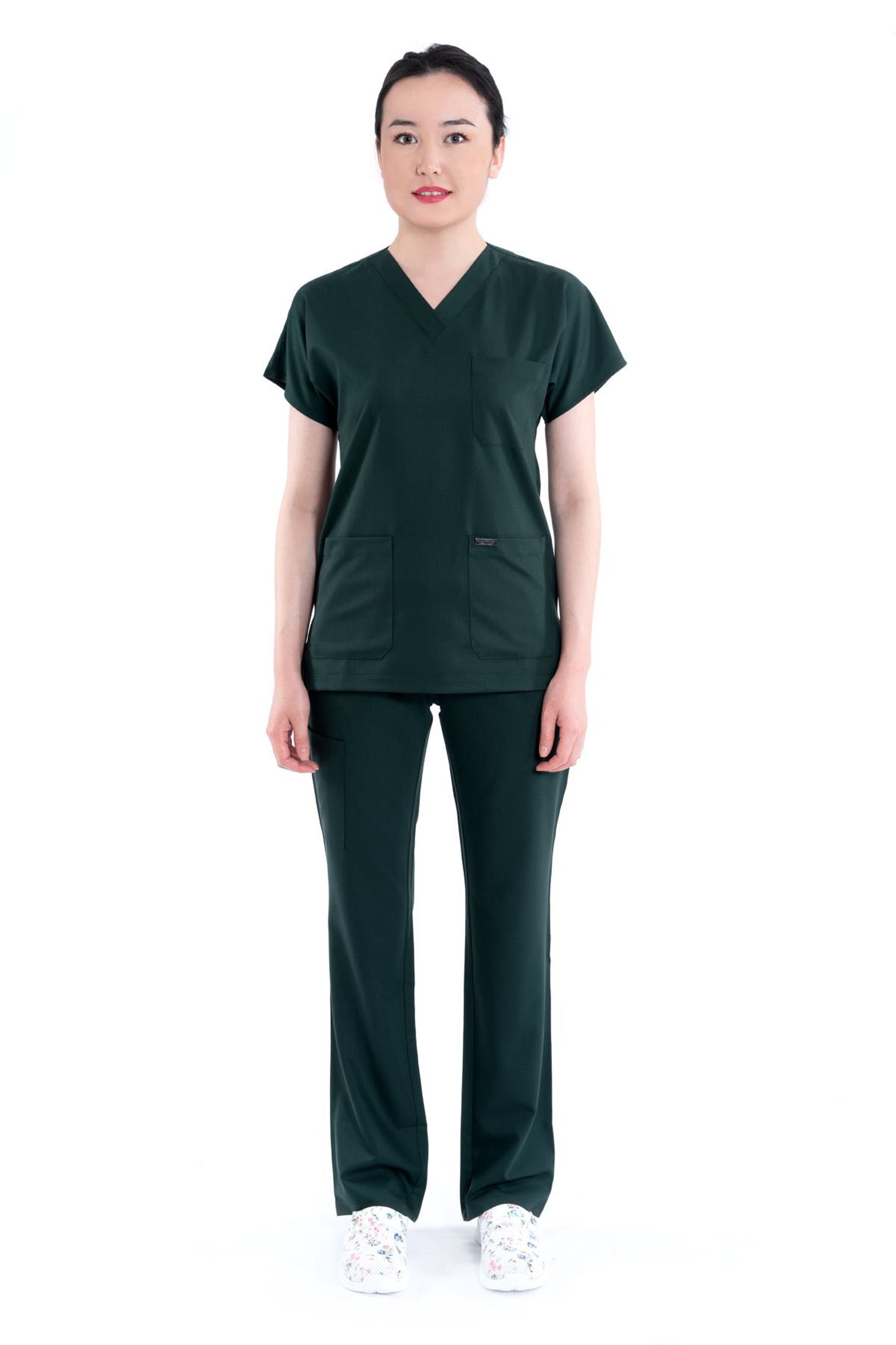 Soft Emerald Green Nurse Scrub Set, Nurse Uniform, Custom Scrub, Nurse ...