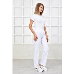 Personalized Embroidered Optic White Scrub for Medical Professional ...