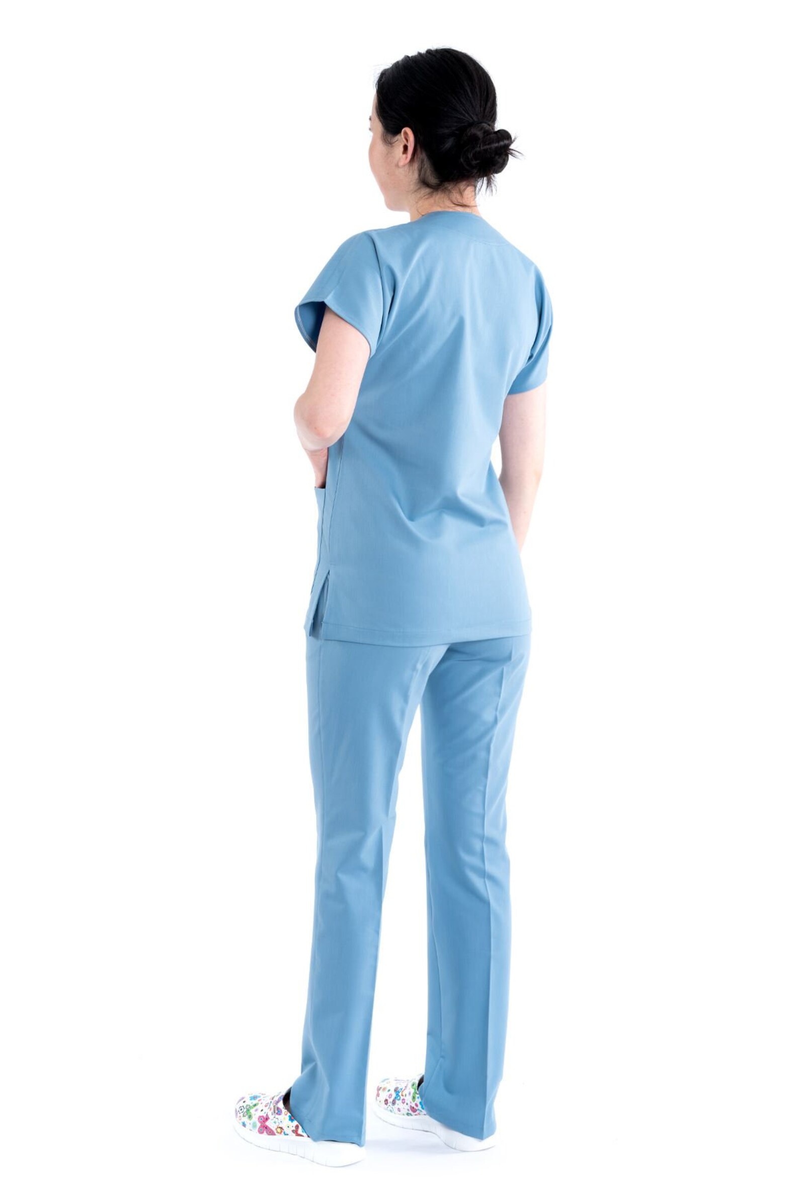 Soft Cloud Blue Nurse Scrub Set, Nurse Uniform, Custom Scrub, Nurse ...