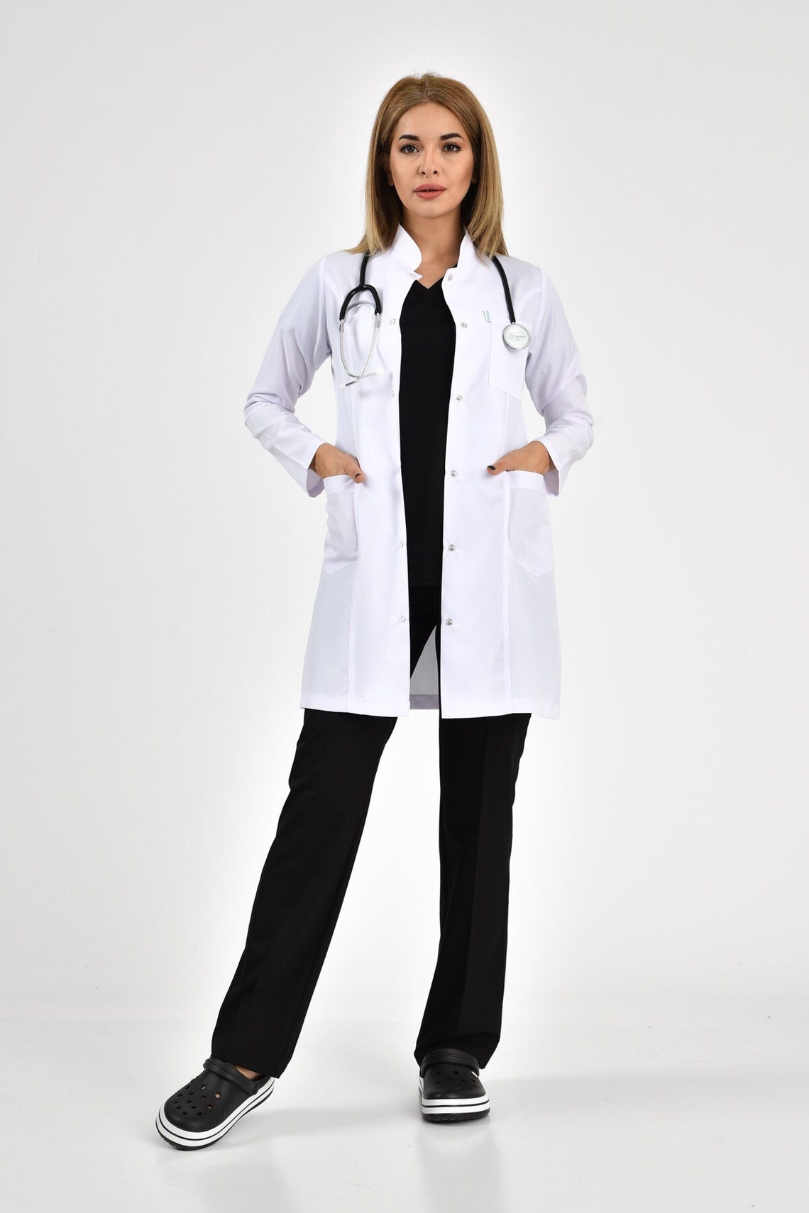 White Lab Coat Anti-wrinkle Lightweight Doctor Dentist - Etsy