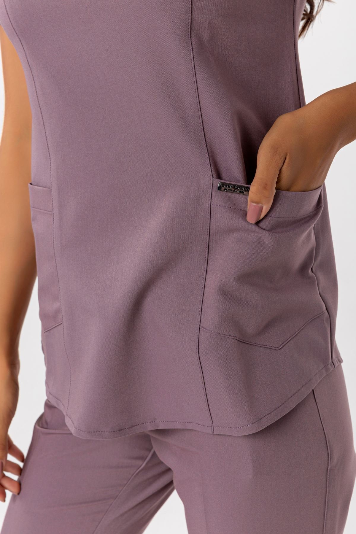 Comfortable Lilac Scrub Set Nurse Uniformelasticated Doctor - Etsy