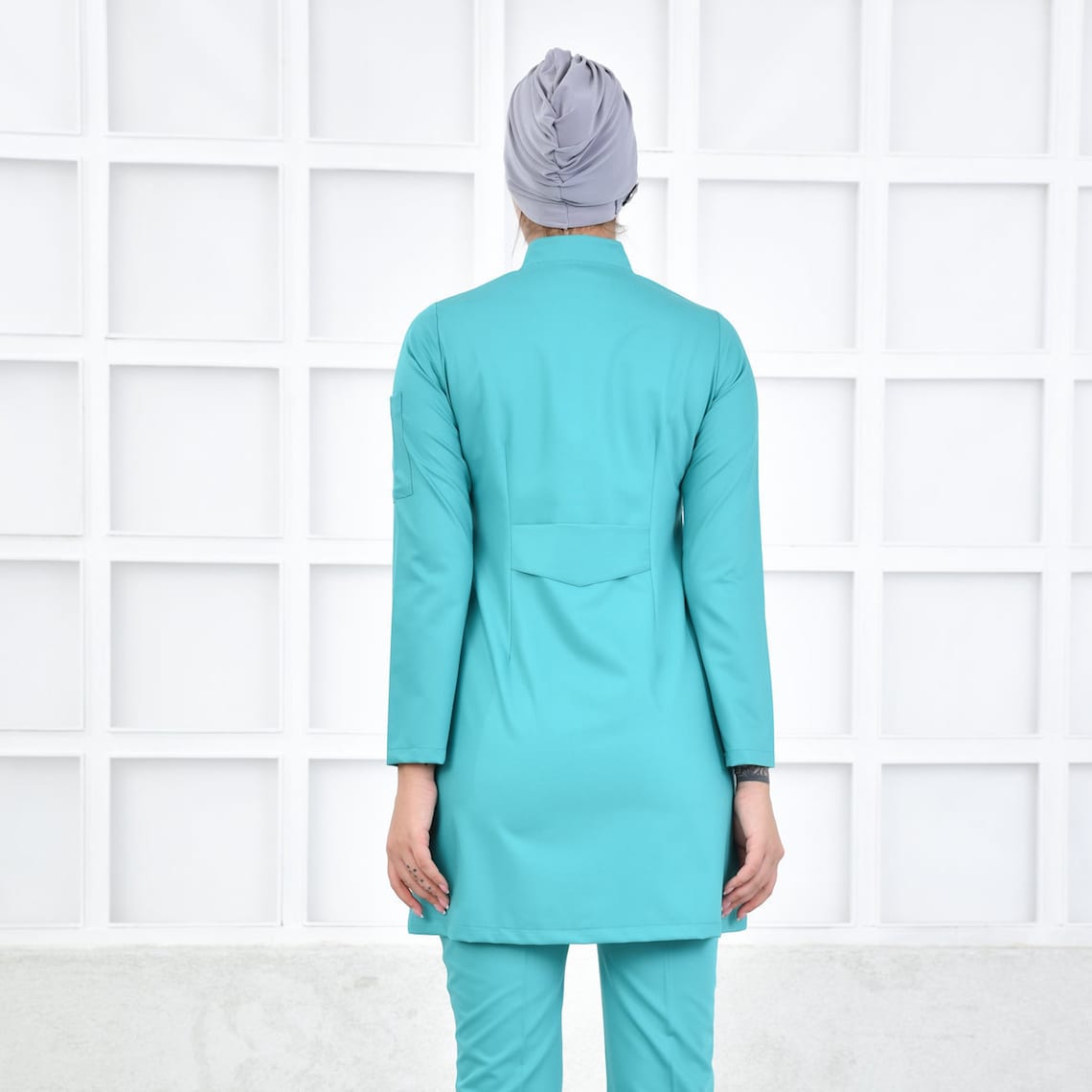 Scrub Top Only, Turquoise Nurse Uniform, Scrub Dress, Nurse Esthetician ...