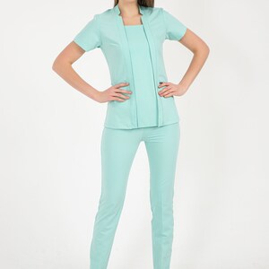 Mint Green Scrub Setnurse Scrub Scrub Tops Scrub Set - Etsy