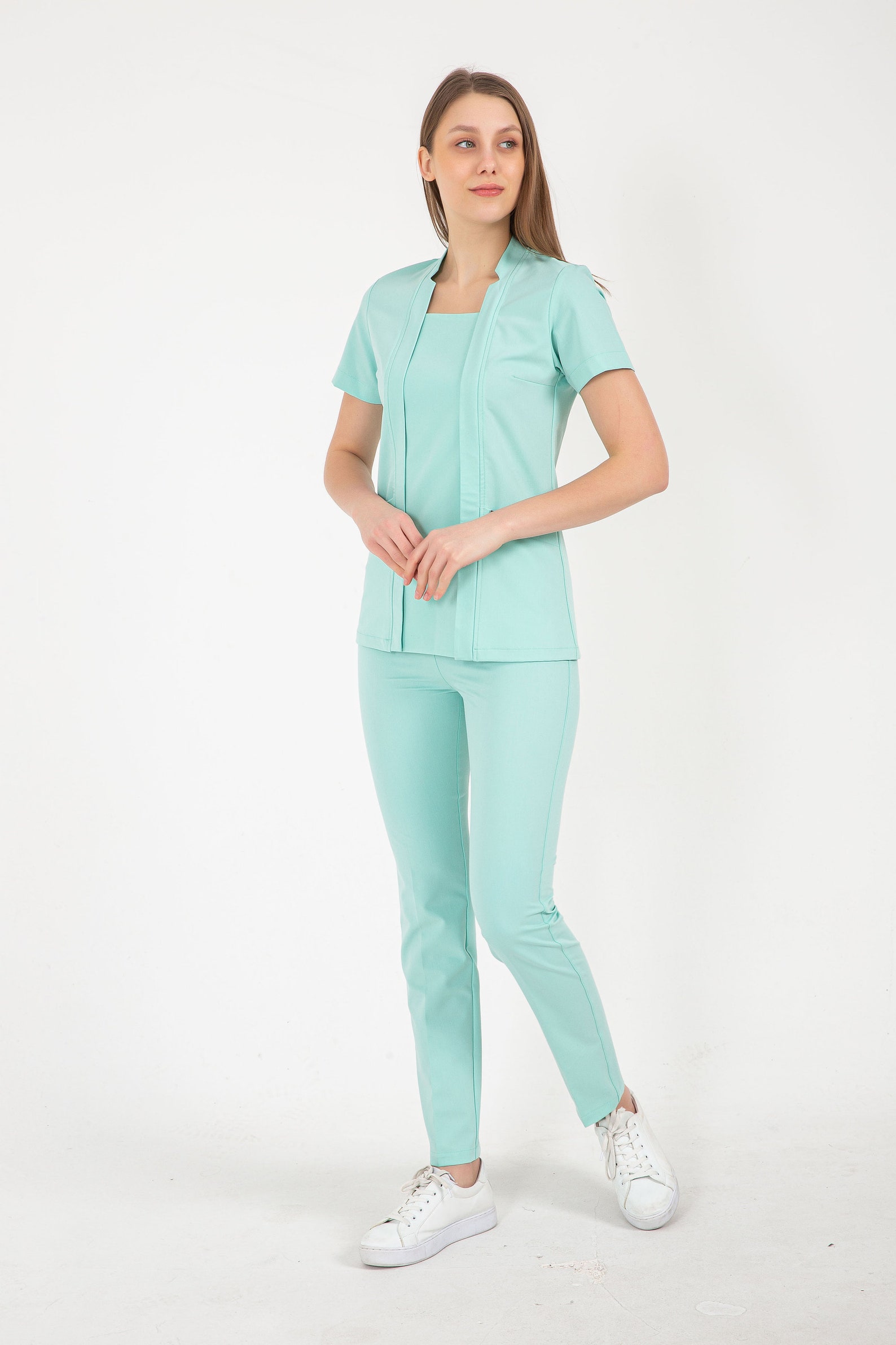 Mint Green Scrub Setnurse Scrub Scrub Tops Scrub Set | Etsy