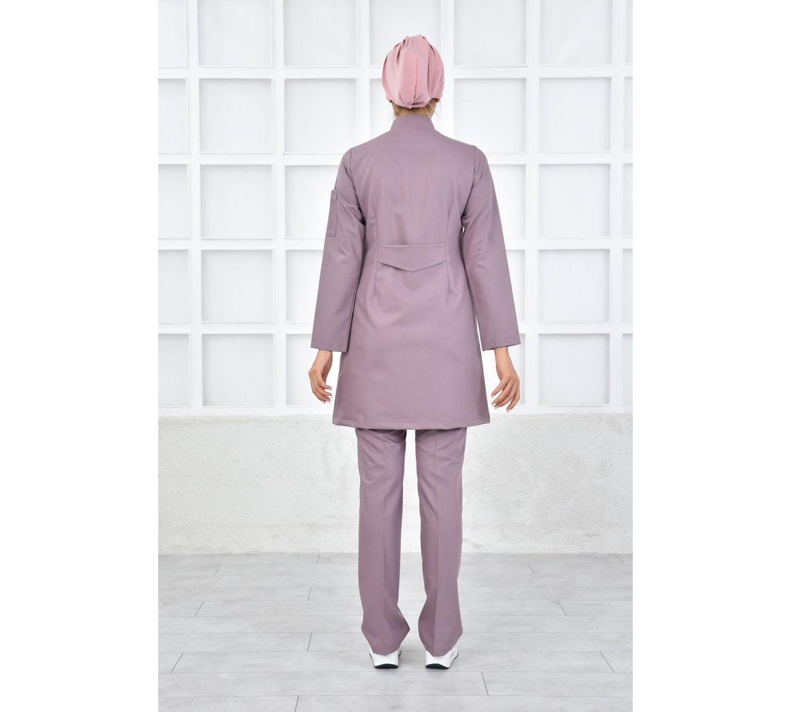 Muslim Scrubs Uniform, Lylac Nurse Uniform, Dentist Doctor Medical ...