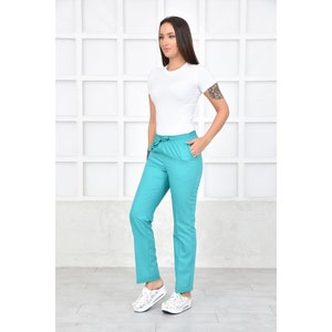 Muslim Scrubs Uniform, Turquoise Green Nurse Uniform, Dentist Doctor ...