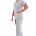 Men's Light Grey Scrub Set, Easy Care Nurse Uniform, Custom Scrub ...