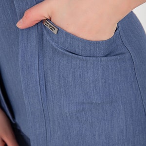 Denim Color Scrub Set,nurse Scrub, Scrub Tops, Scrub Set Woman, Scrub ...