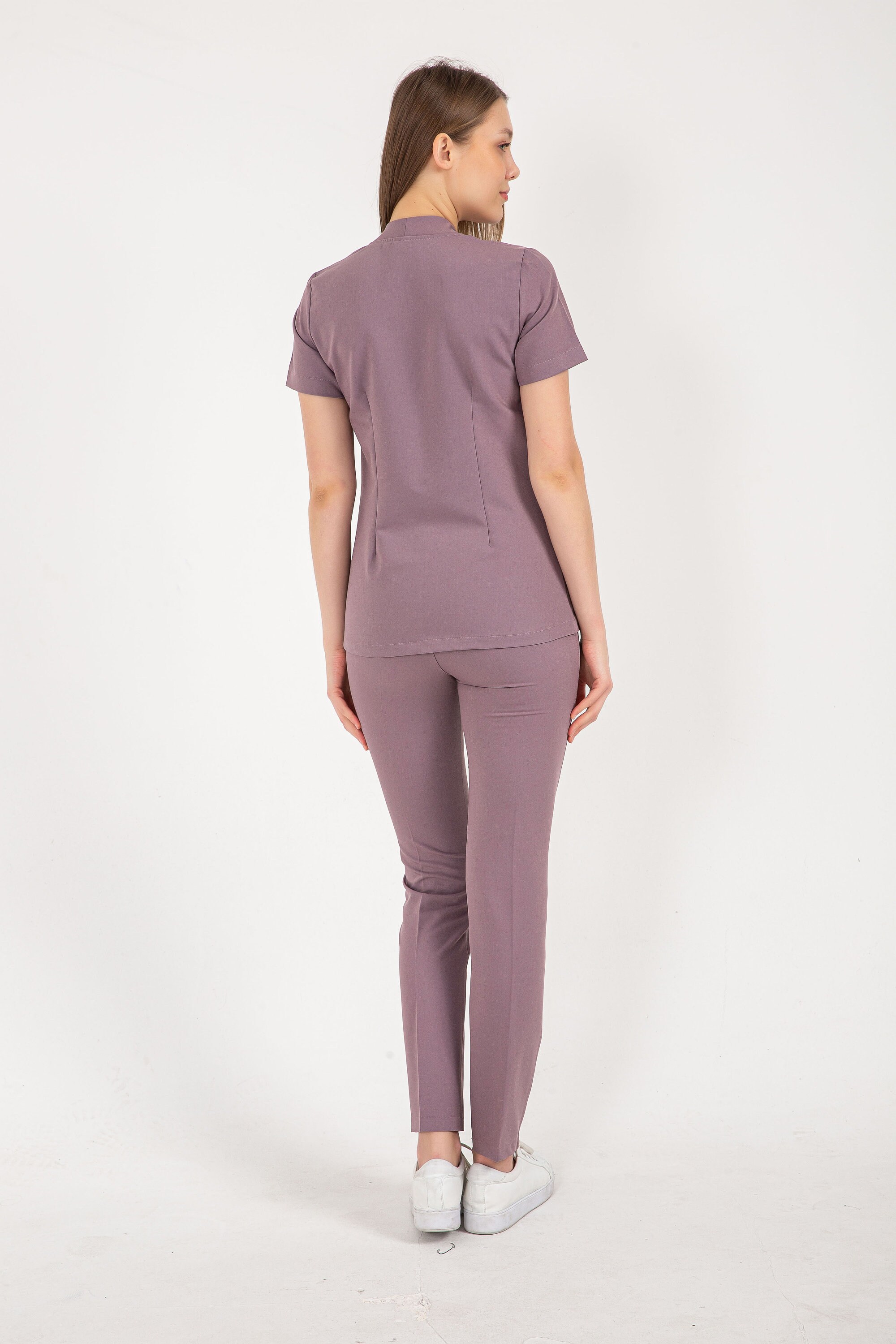 Lilac Scrub Setnurse Scrub Scrub Tops Scrub Set Womansoft - Etsy