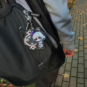 Furina Lucky Shaker Keychain Genshin Impact Keyring Fontaine - Etsy
