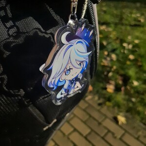 Furina Keychain Genshin Impact Fontaine Keyring - Etsy