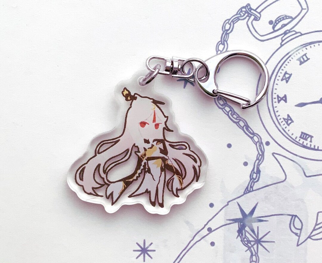 Ningguang Keychain Genshin Impact small 4.5cm - Etsy UK