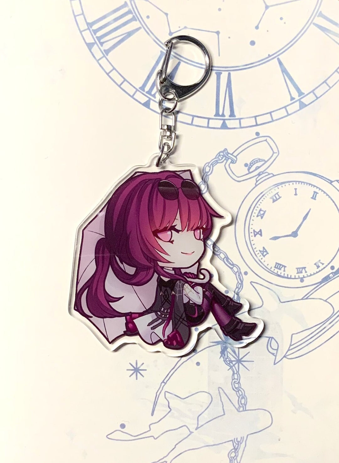 Kafka Keychain Honkai Star Rail Keyring - Etsy